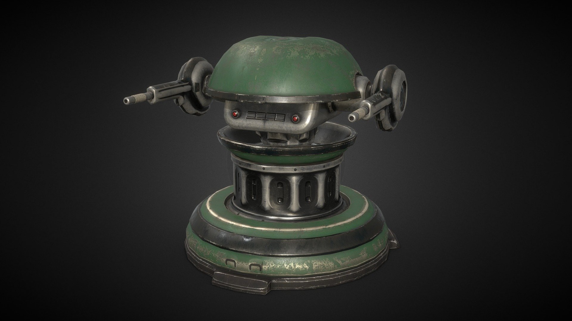 Robot Turret - Download Free 3D model by Lee Johansson (@lee.johansson ...