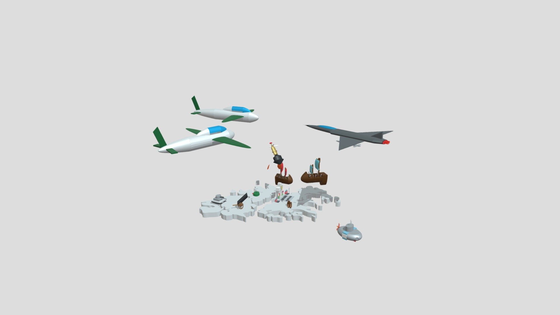 MALVINAS VERON Y BAIGORRI - Download Free 3D model by 3rotaemaus ...