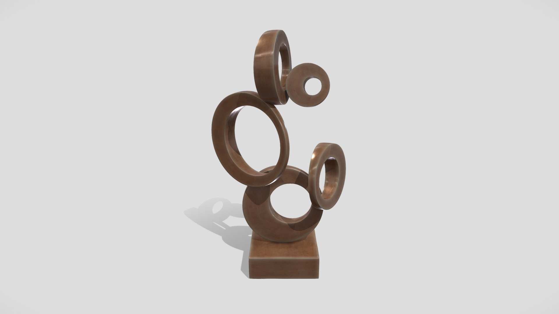 Abstract Copper Art Sculpture 03 - 3D model by gogoskilla [616cc93 ...