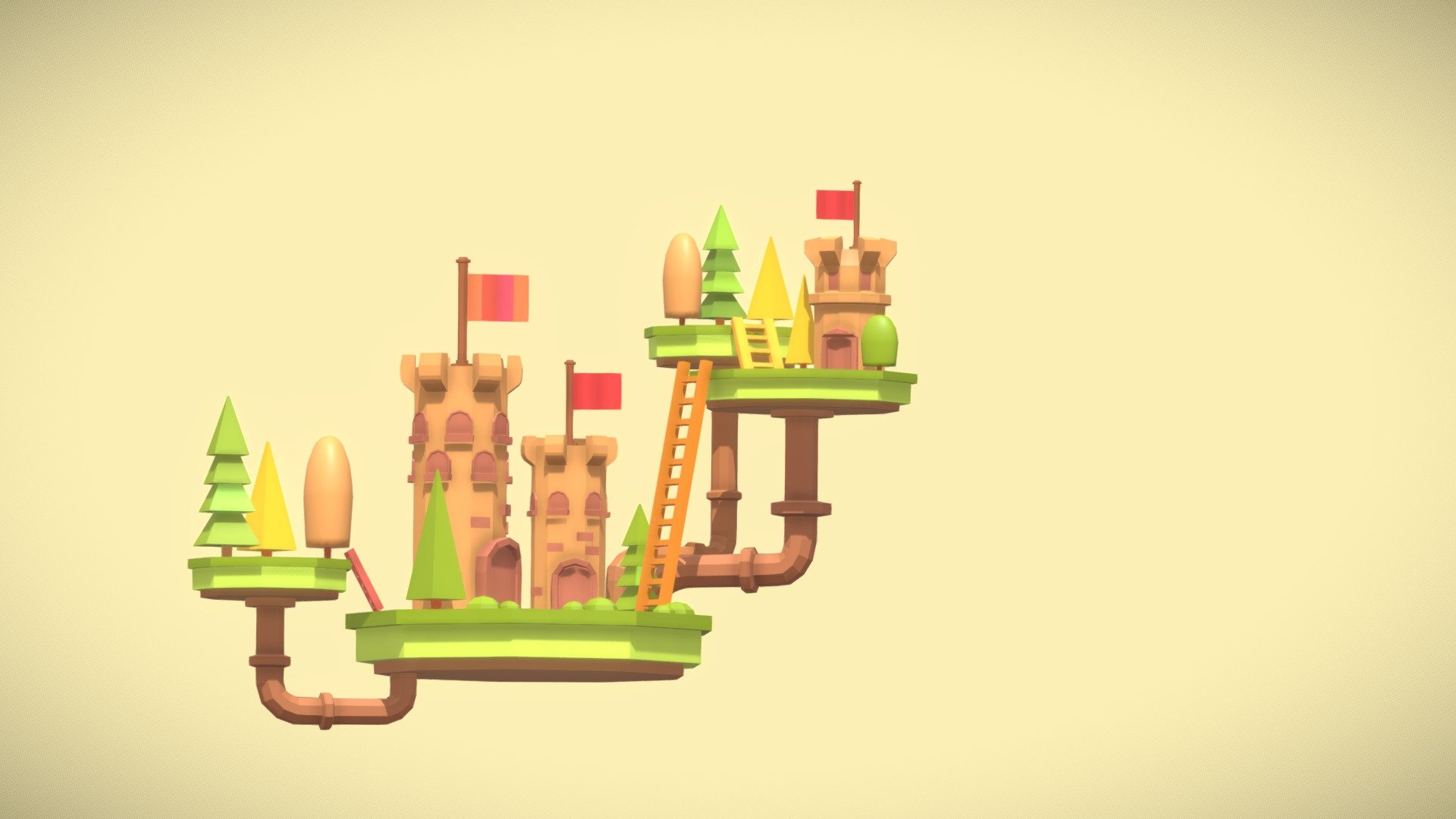 lowpoly pipe castle - Download Free 3D model by Sami_Waiba (@samiwaiba ...