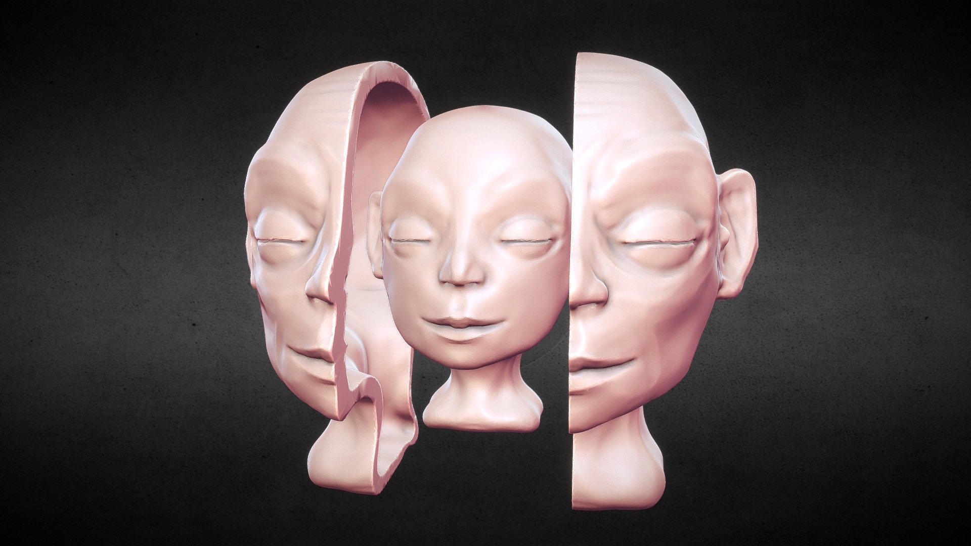 SculptJanuary19 - Day 20 Split - 3D model by D1ll1ng (@magnusdilling ...