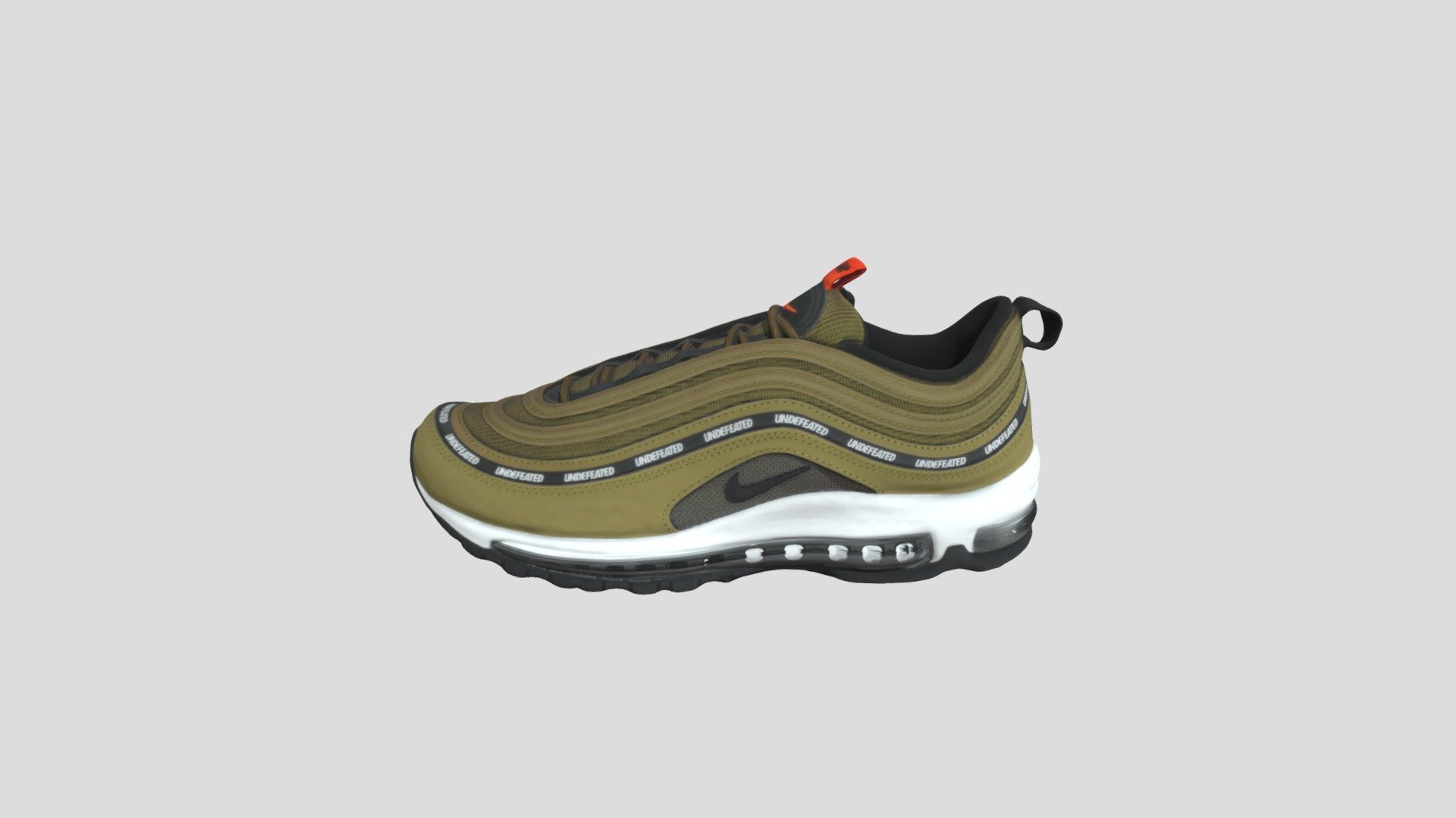 Undefeated X Nike Air Max 97 军绿_DC4830-300 - Buy Royalty Free 3D model ...
