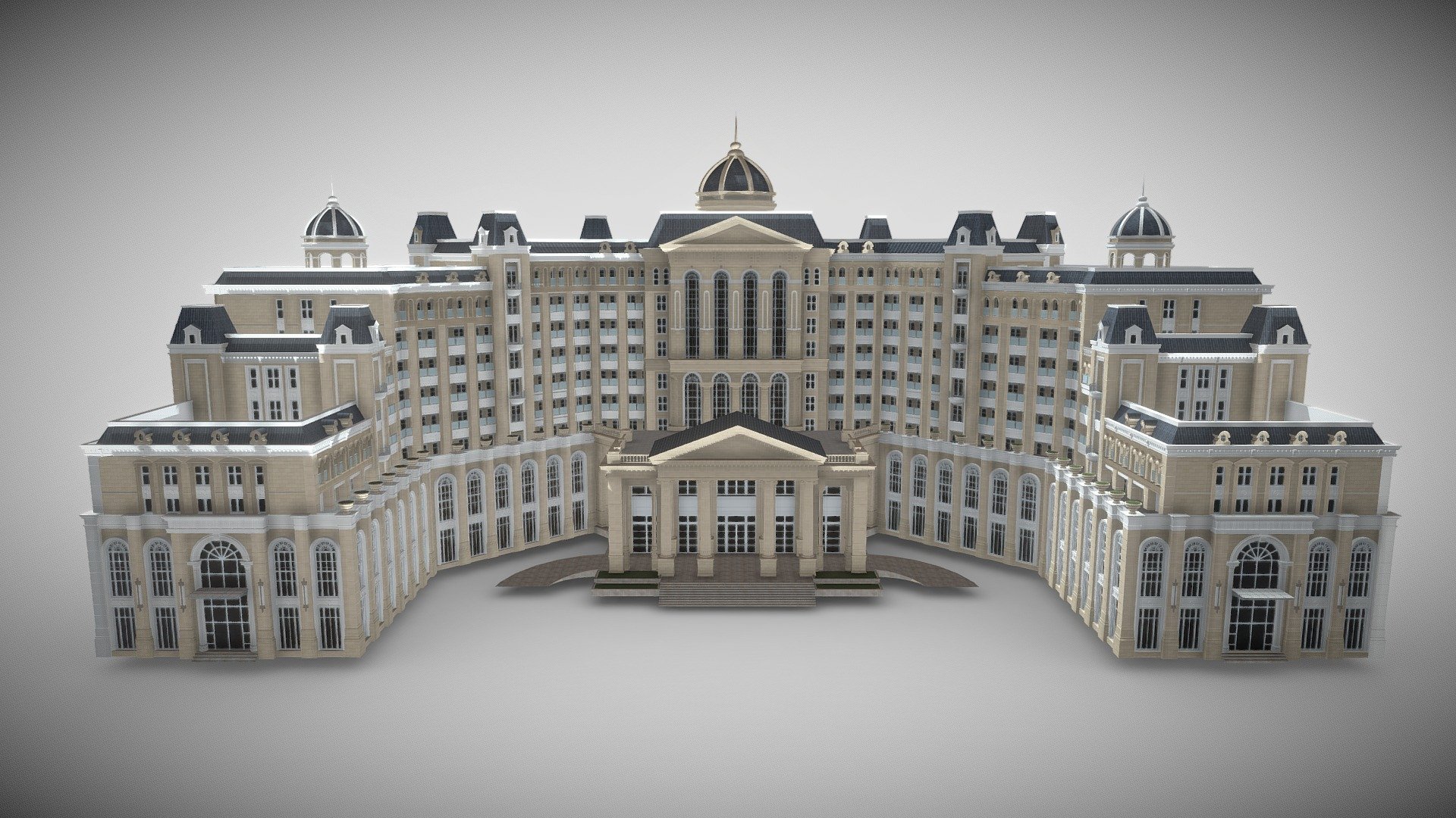 hotel - Buy Royalty Free 3D model by heng1210 [61731be] - Sketchfab Store