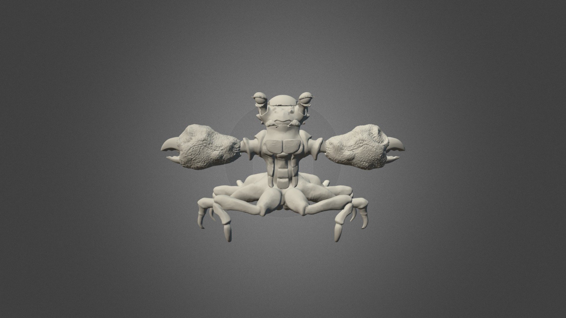 Crab Antropomorphic By Jasmin Eustache - 3D model by jasmineustache ...