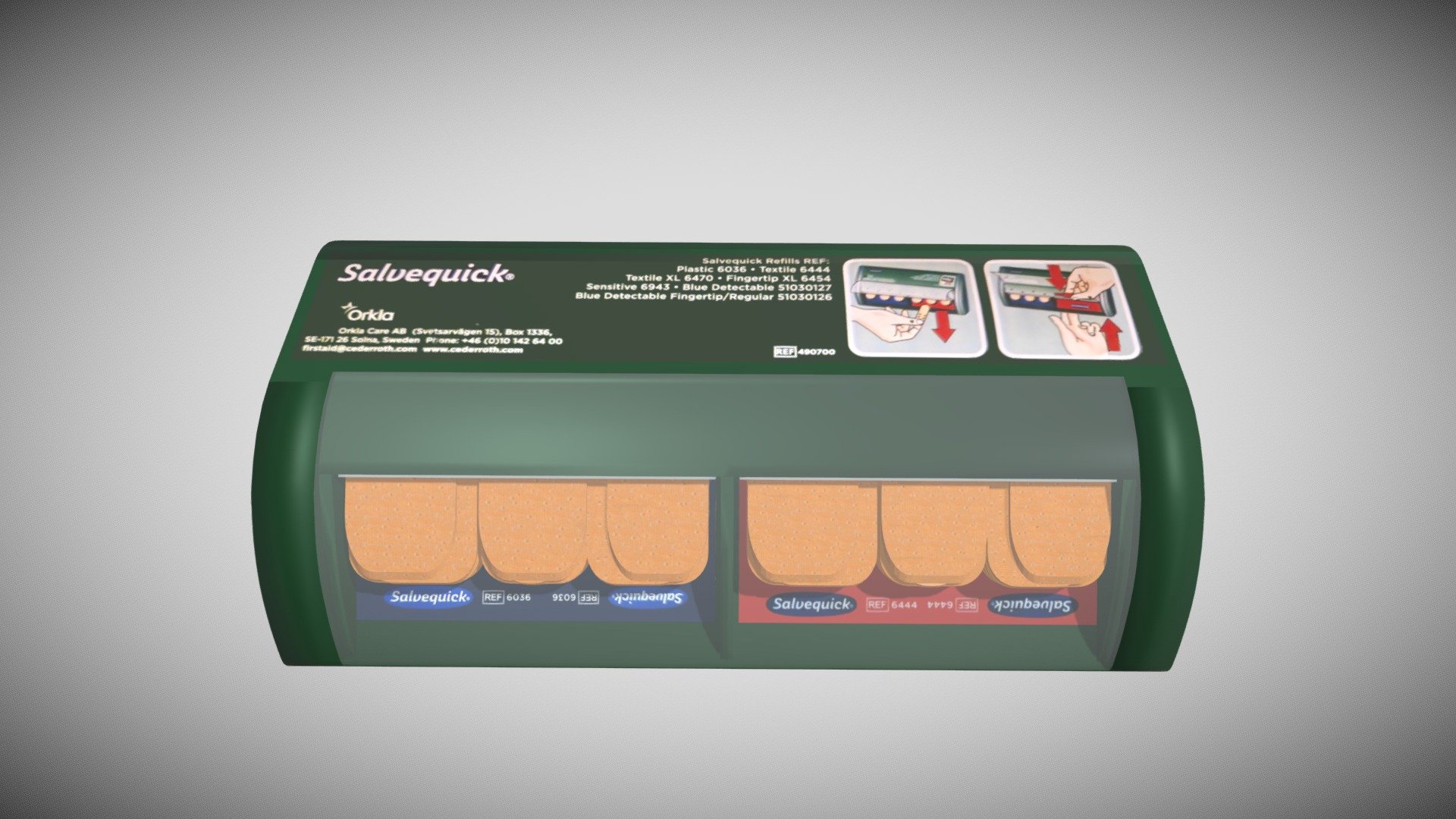 Pleisterdispenser (Band Aid Dispenser) - Buy Royalty Free 3D model by ...