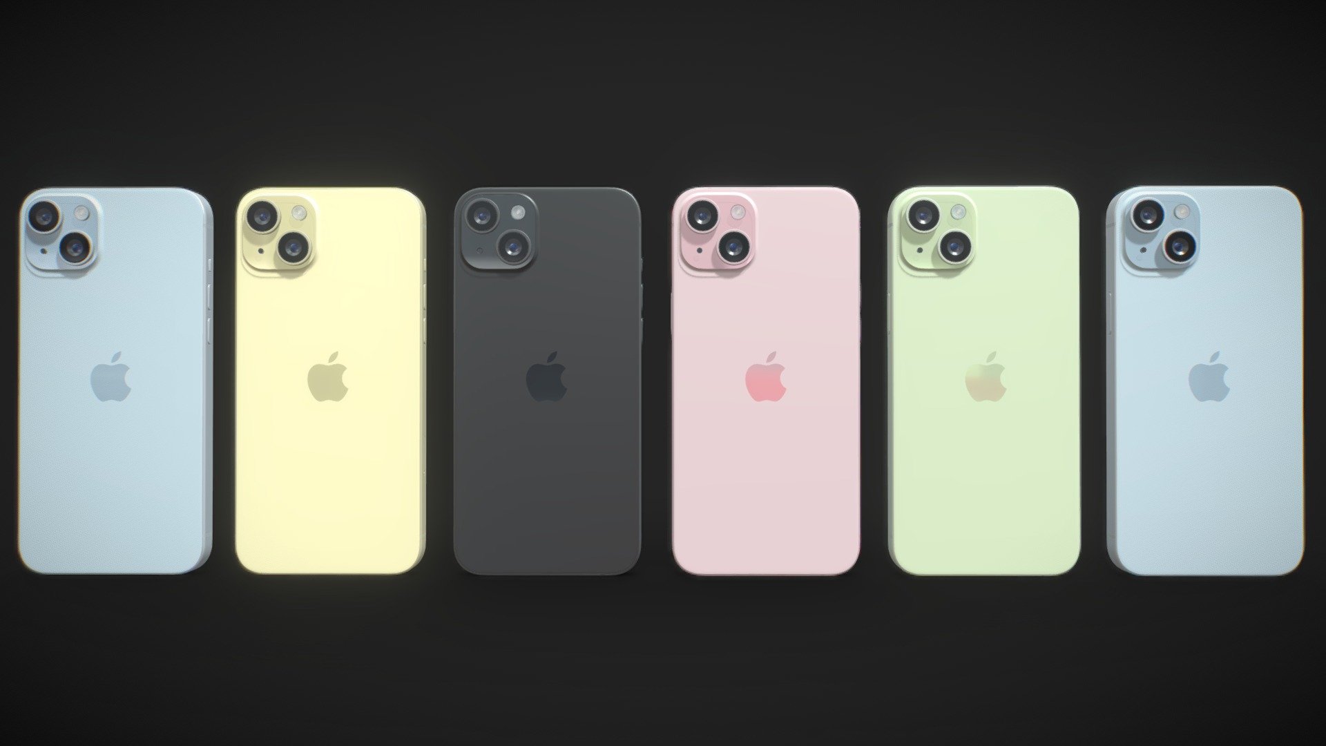 Apple iPhone 15 plus all colors - 3D model by madMIX [617a79e] - Sketchfab
