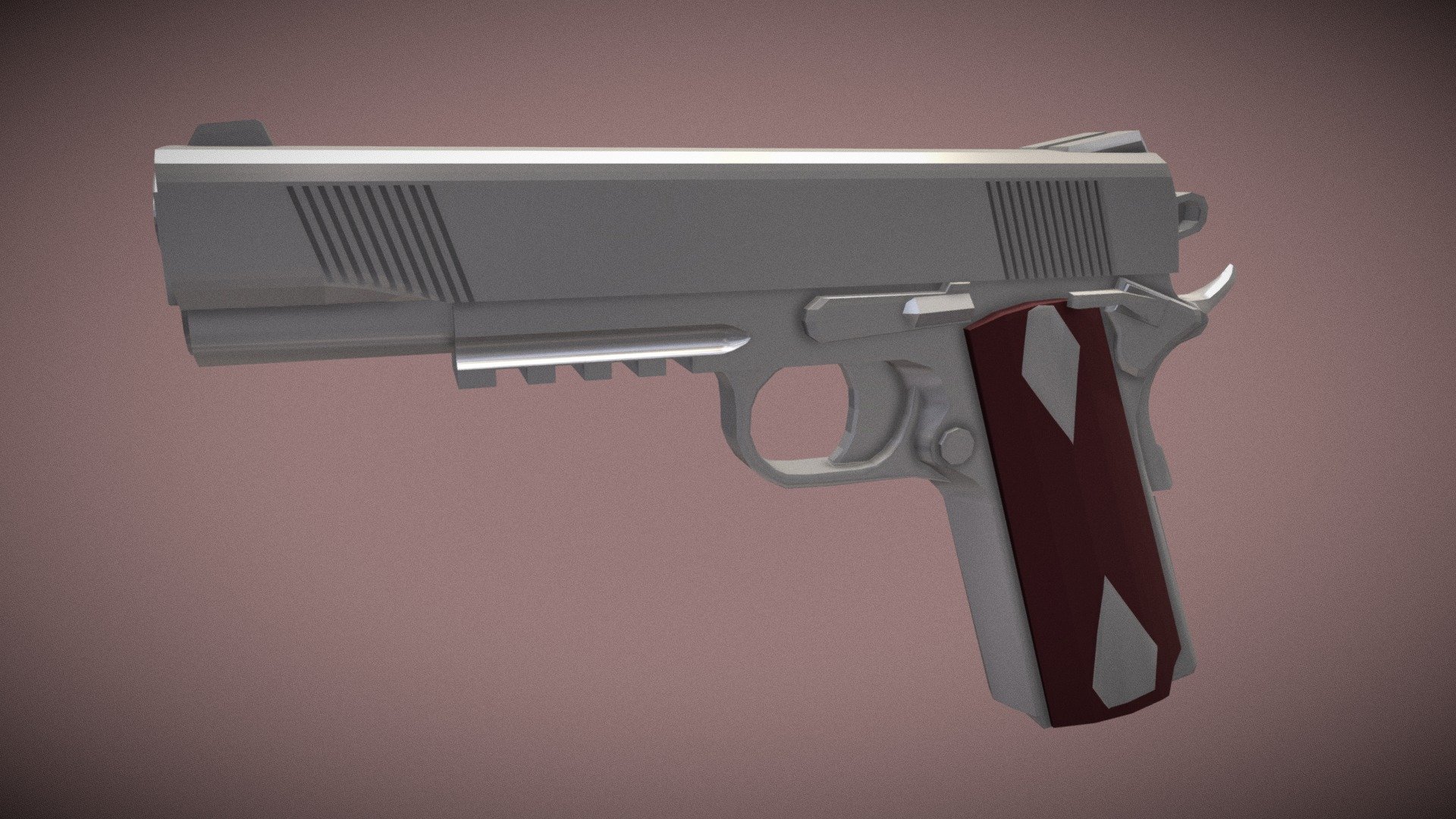 Handgun COLT .21 caliber - Download Free 3D model by MIKErowaveoven ...