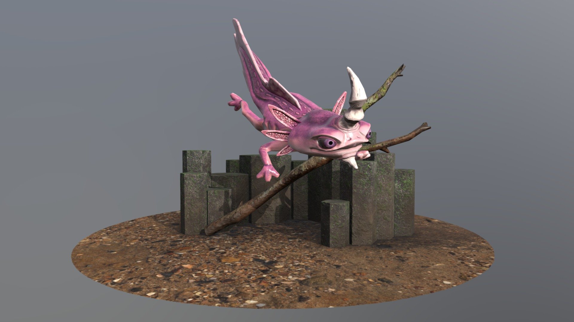 Axolotl Model - Development - 3D model by Thomas Walker (@ThomasWalker ...
