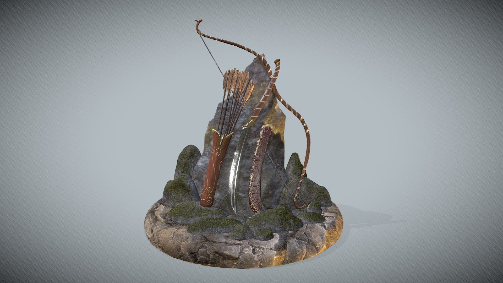Weapons Rock - 3D model by StefaniWoodson [617cfc6] - Sketchfab