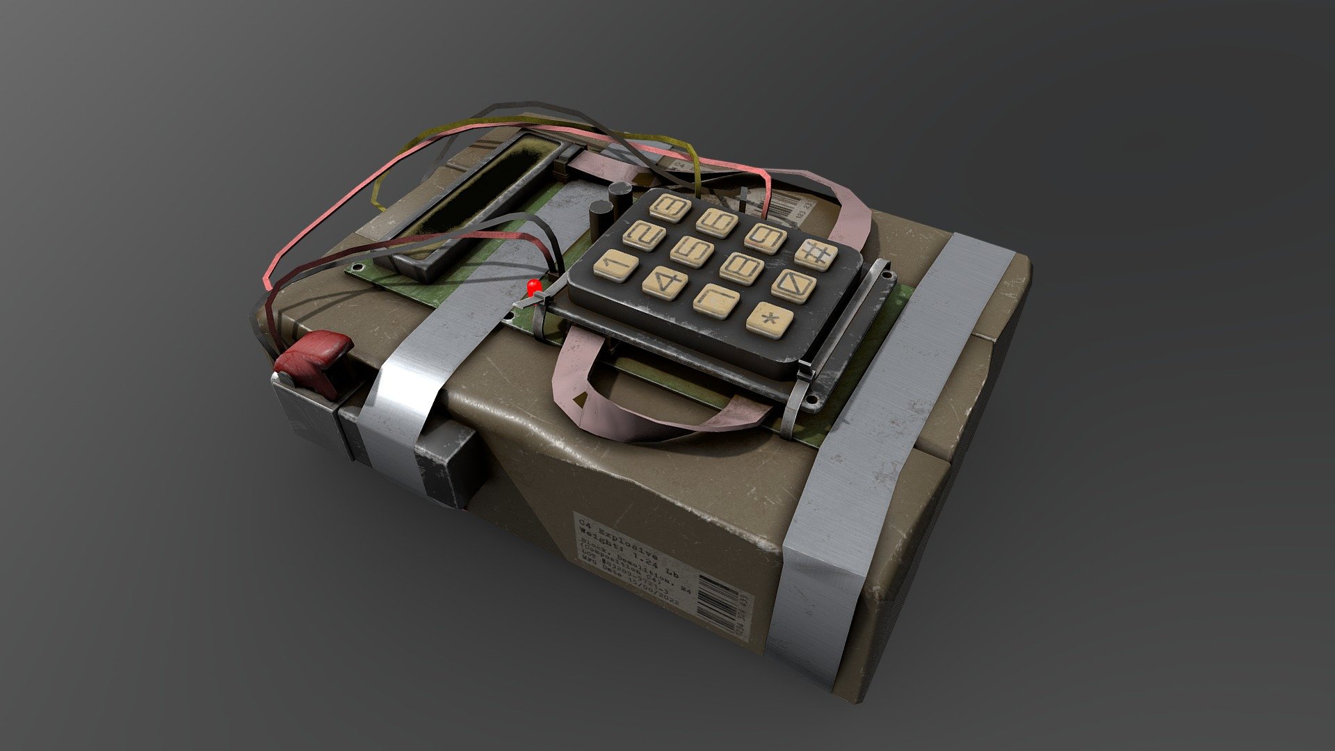 C4 Explosive Download Free 3D Model By Vadim2020 Maha Knox