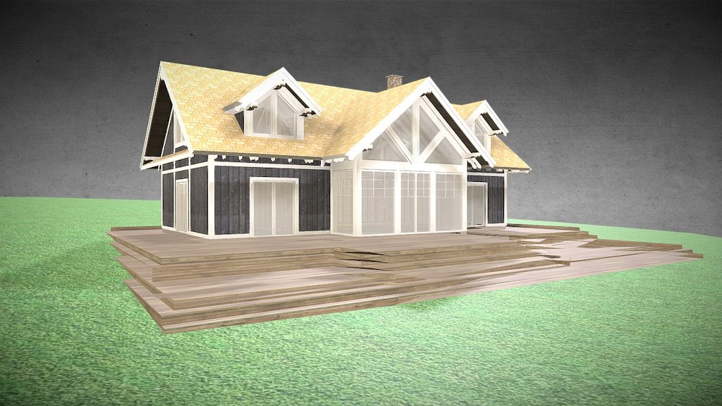 Summer house - 3D model by Audrius (@audriokas) [617dda3] - Sketchfab