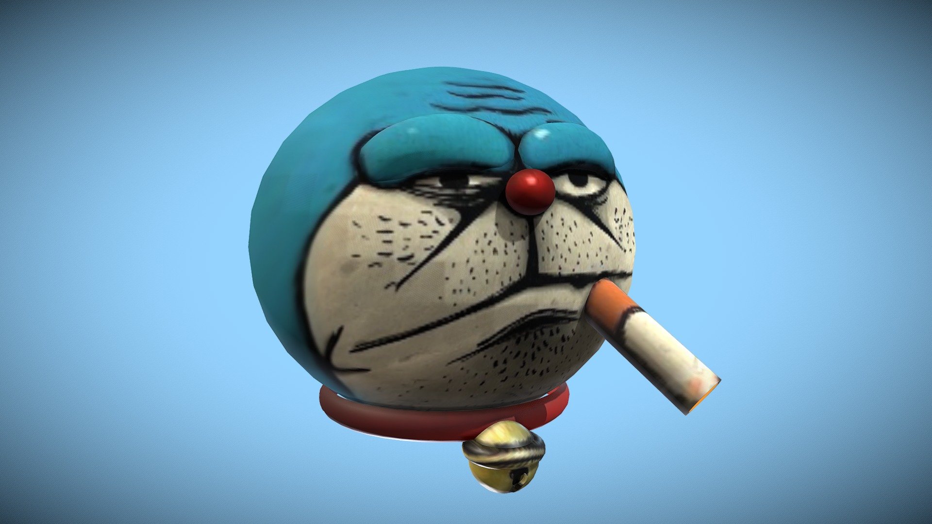 Doraemon Darkside - 3D model by ququ (@meequ) [617f849] - Sketchfab
