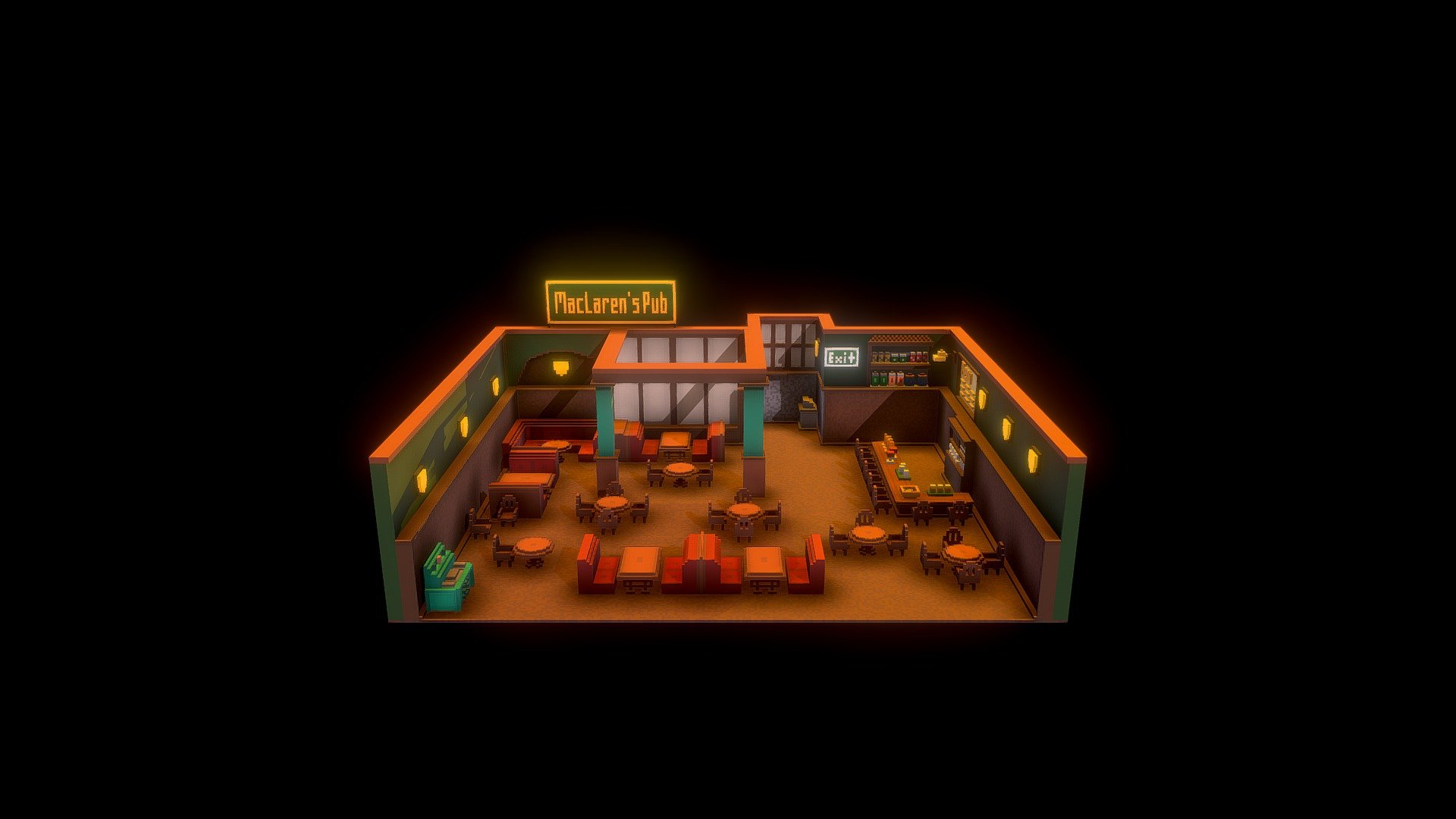 mclarenspubvox_vox - 3D model by metrotrocka [61800d1] - Sketchfab