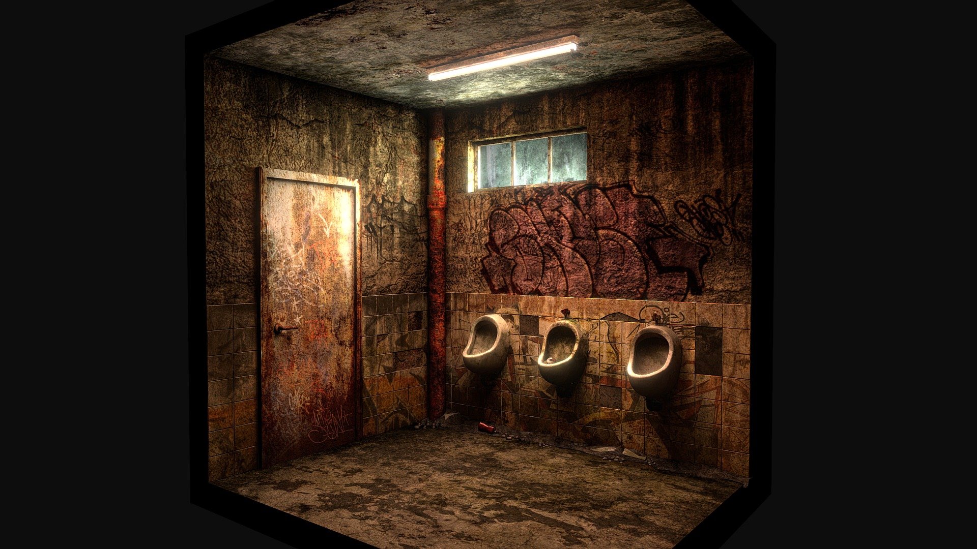 Dirty Public toilet - Baking - Buy Royalty Free 3D model by RaynaudL ...