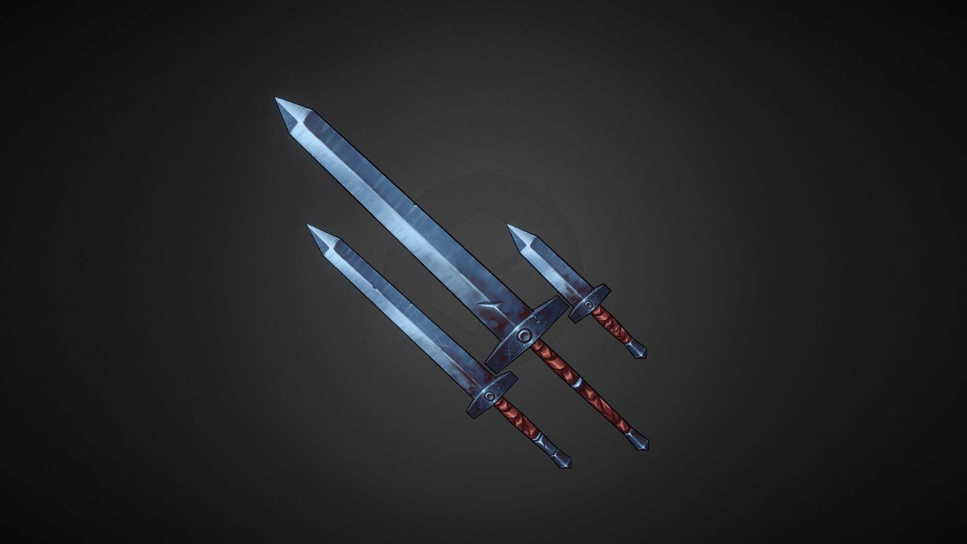 Low poly sword - 3D model by Offy (@axe163) [61830ce] - Sketchfab