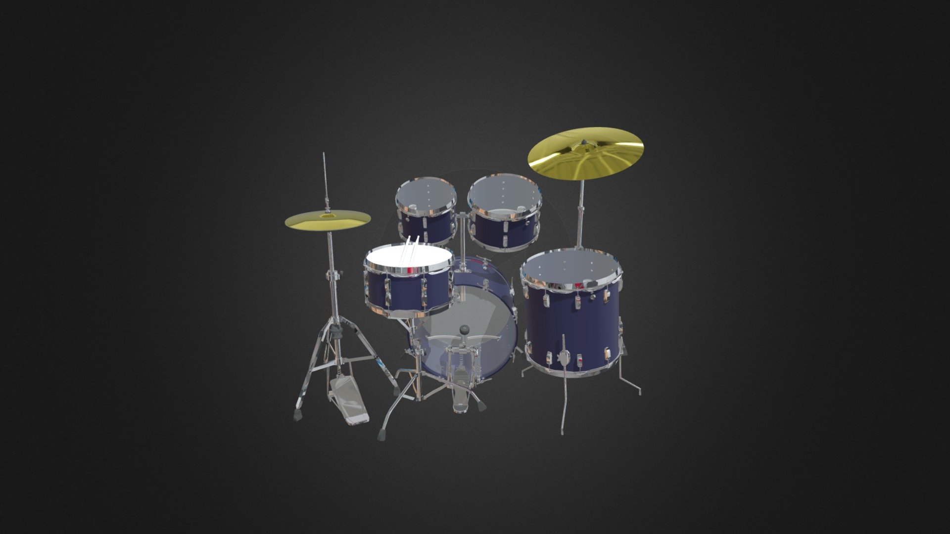 Drums - 3D model by rhinoprime0 [61854c8] - Sketchfab