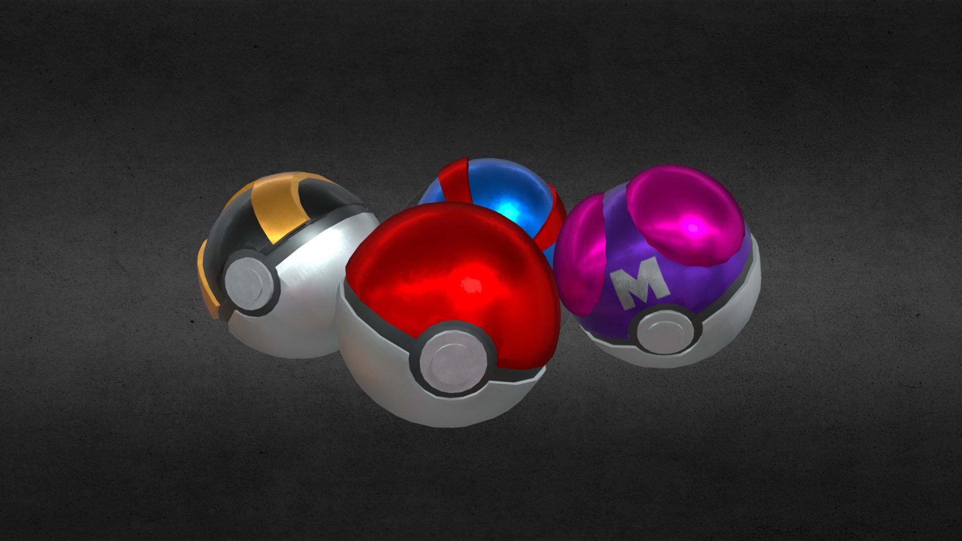 Pokemon - Poke Balls - 3D model by Brock Billings (@Brock.Billings ...