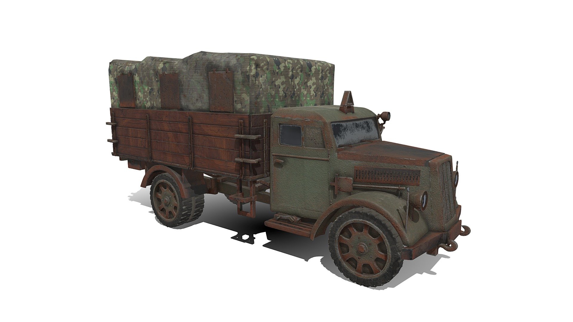 Mo 45 Opel Blitz - Download Free 3D model by mohamedhussien [61857cd ...
