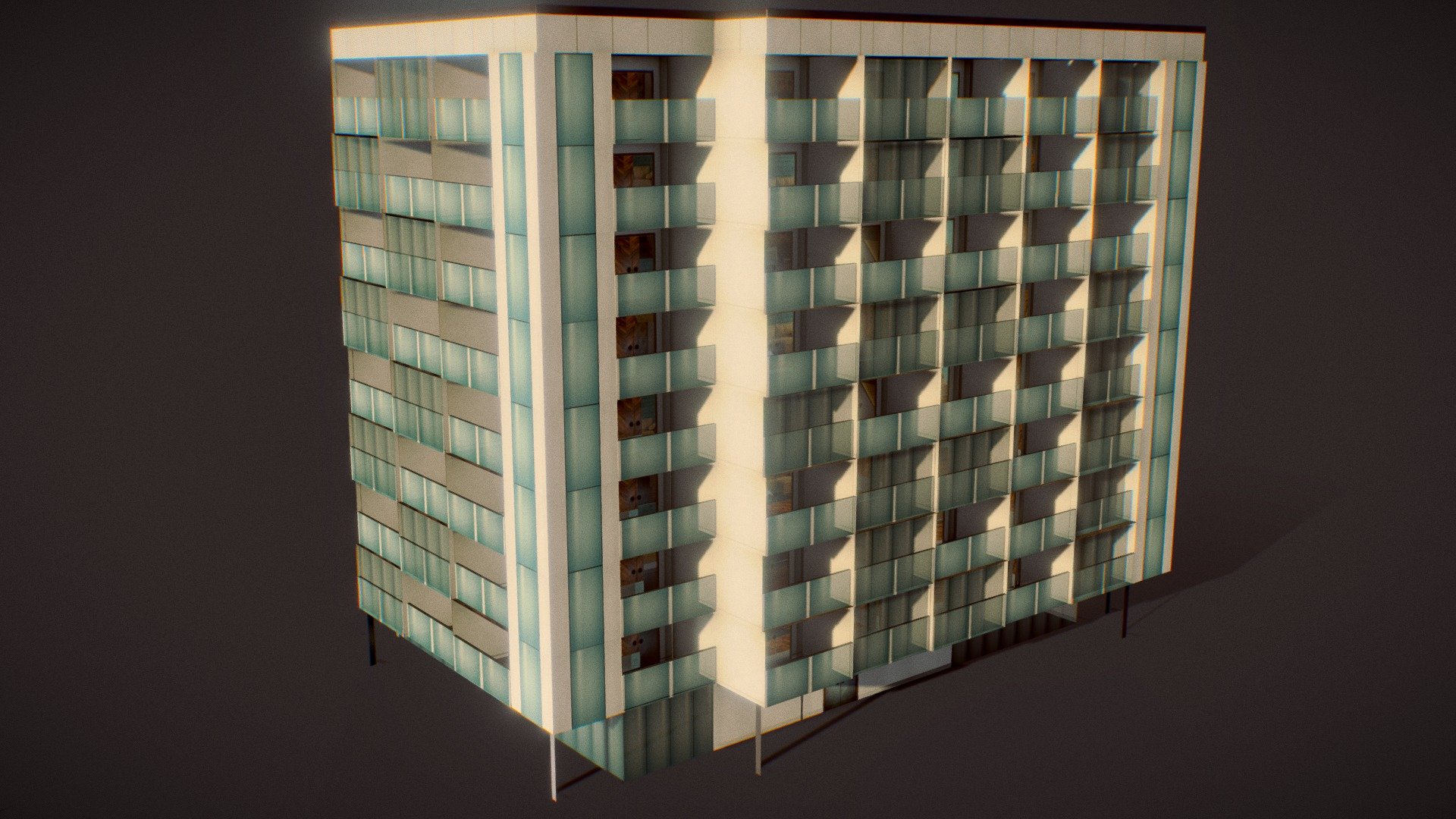 Modular Building with Rooftop - Buy Royalty Free 3D model by Pedro Lima ...