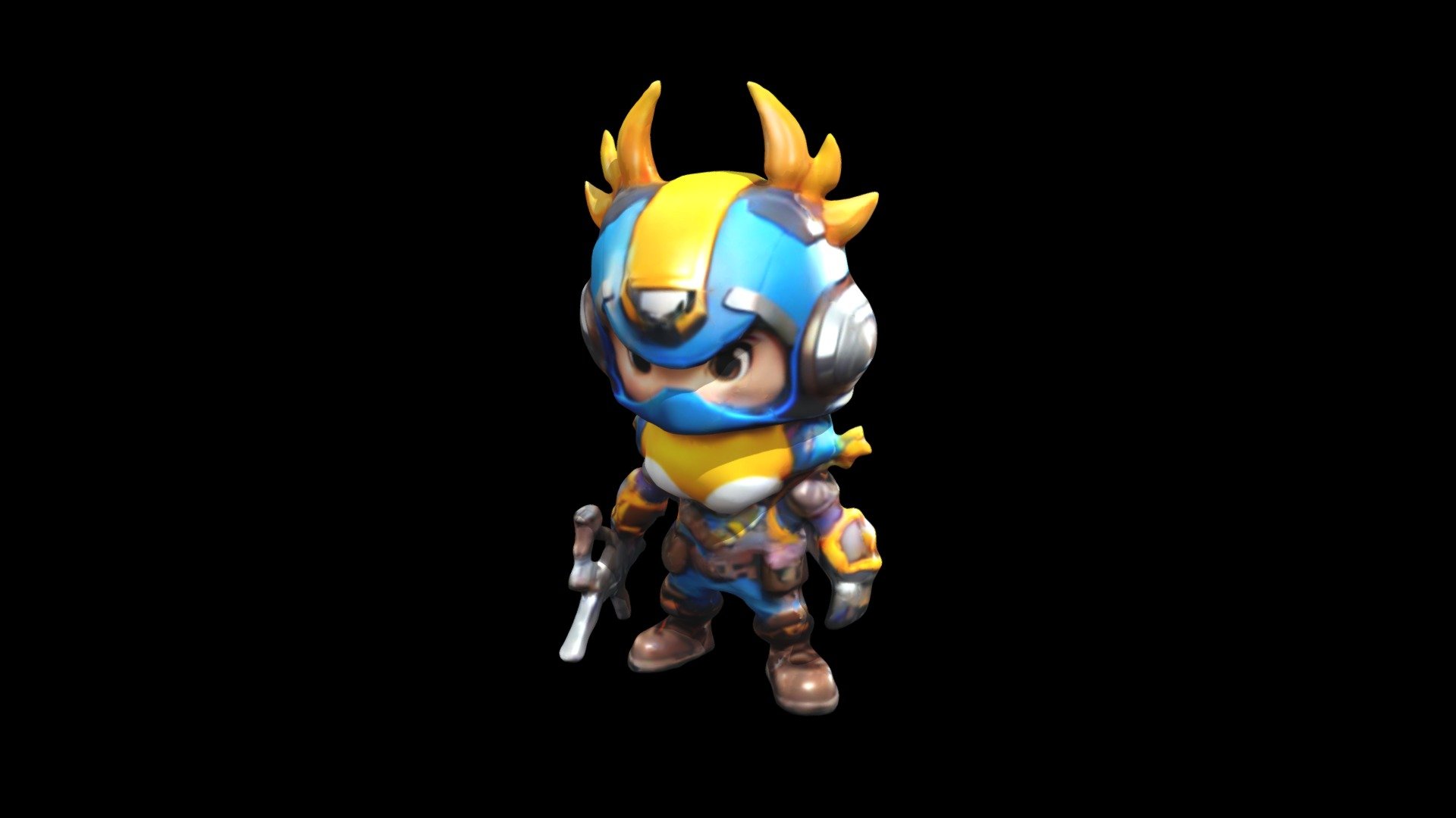 The figure is a video game character. - Download Free 3D model by ...