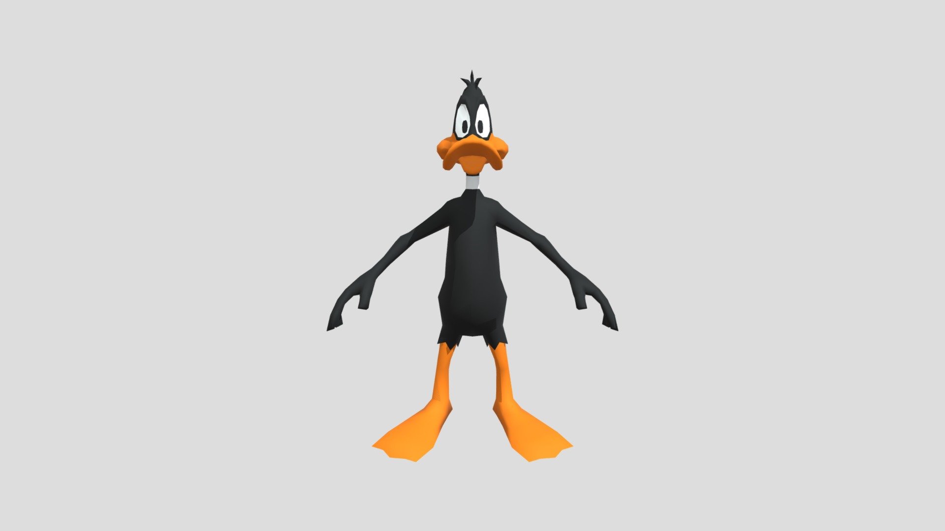 Daffy Duck - Download Free 3D model by I'm a Looney Tunes Fan! (@Mariwofhwod) [618b6a3] - Sketchfab
