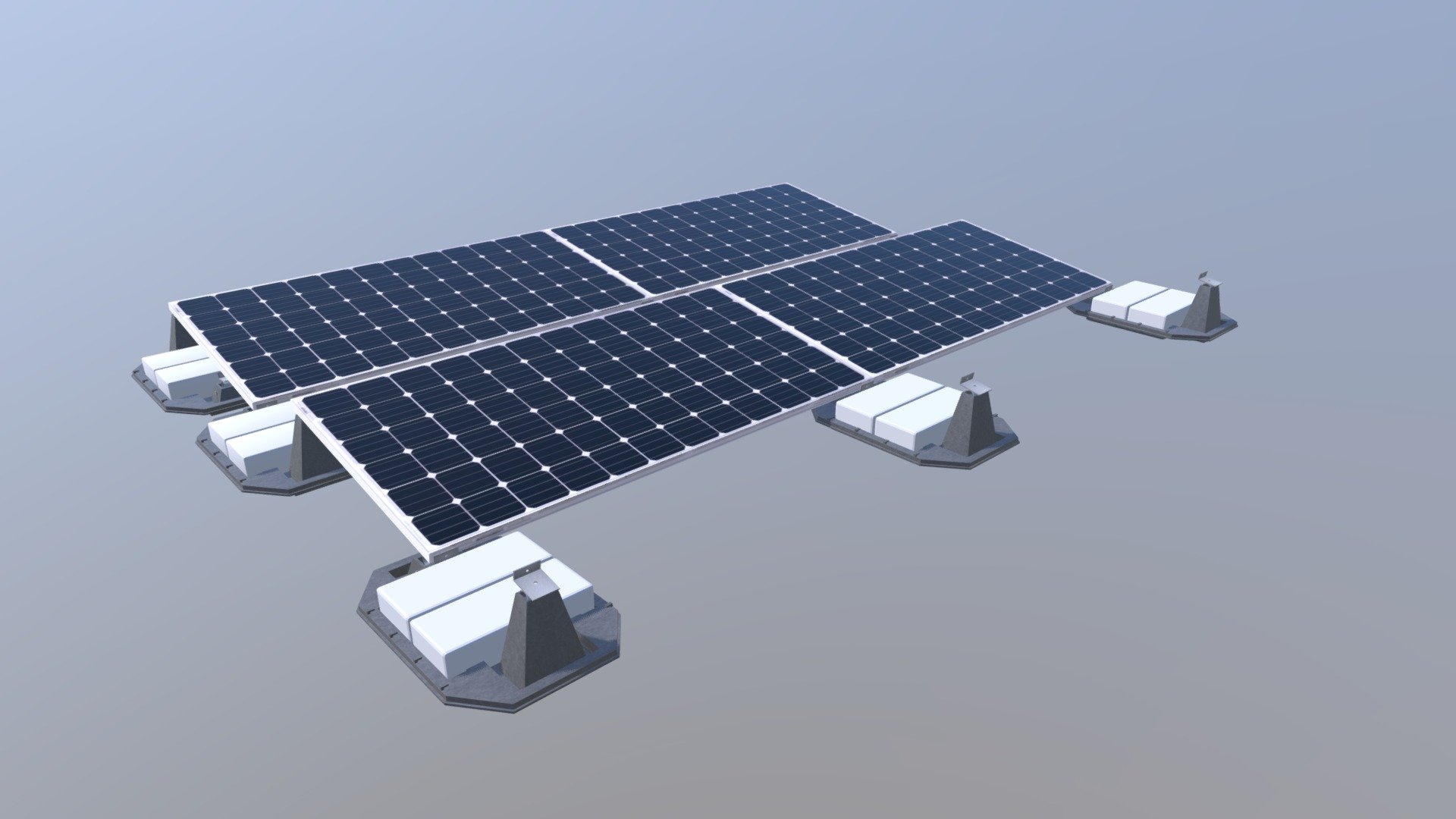 Eco Foot 2 Ballasted - 3D model by One80 Solar (@one80solar) [618dad4 ...