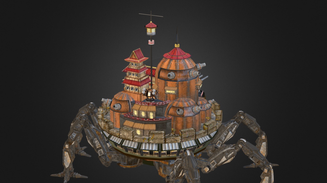 Moving Castle - 3D model by candyquach [618e81b] - Sketchfab