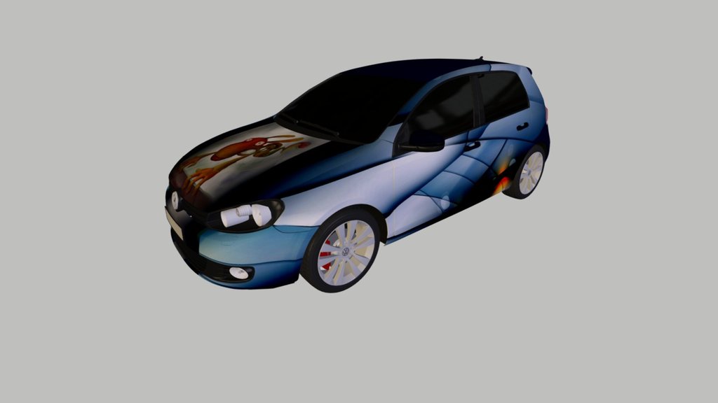 Golf6 - 3D model by Atika [619013d] - Sketchfab