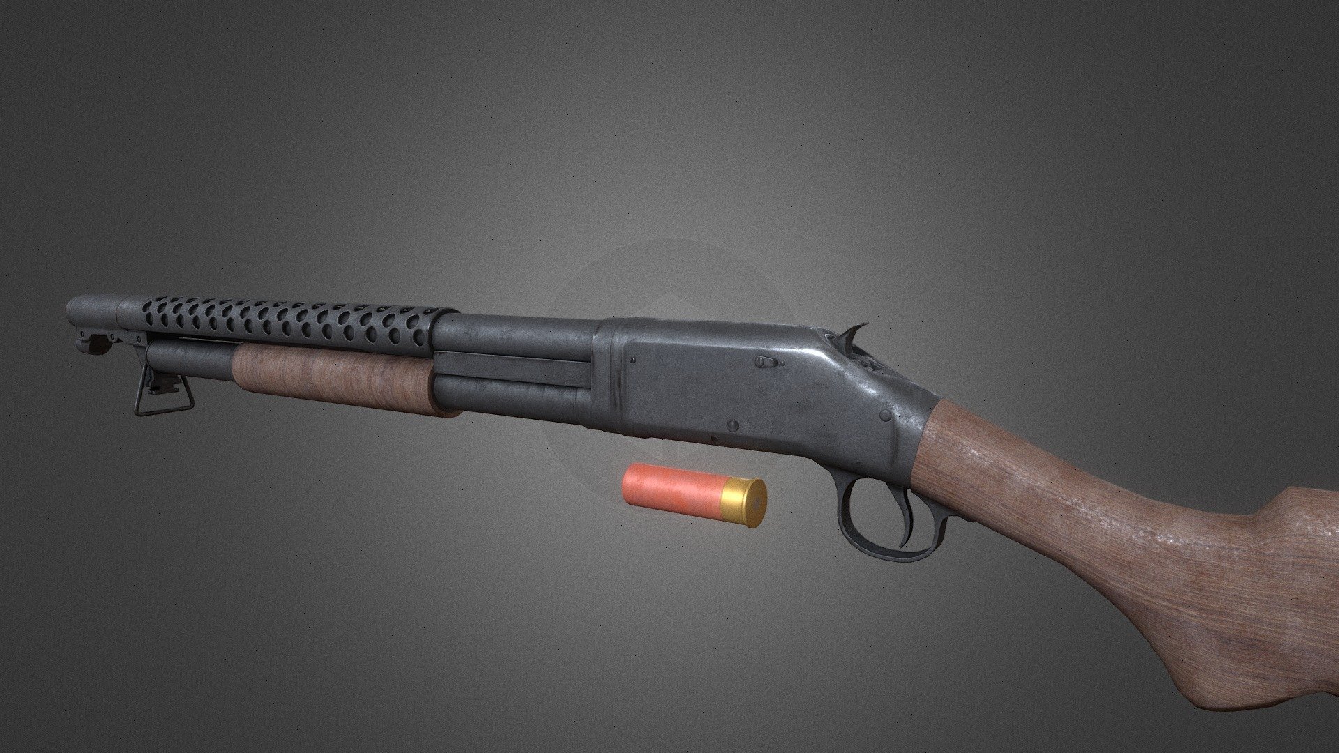 Winchester Model 1897 - Download Free 3D model by buh (@buh-late ...