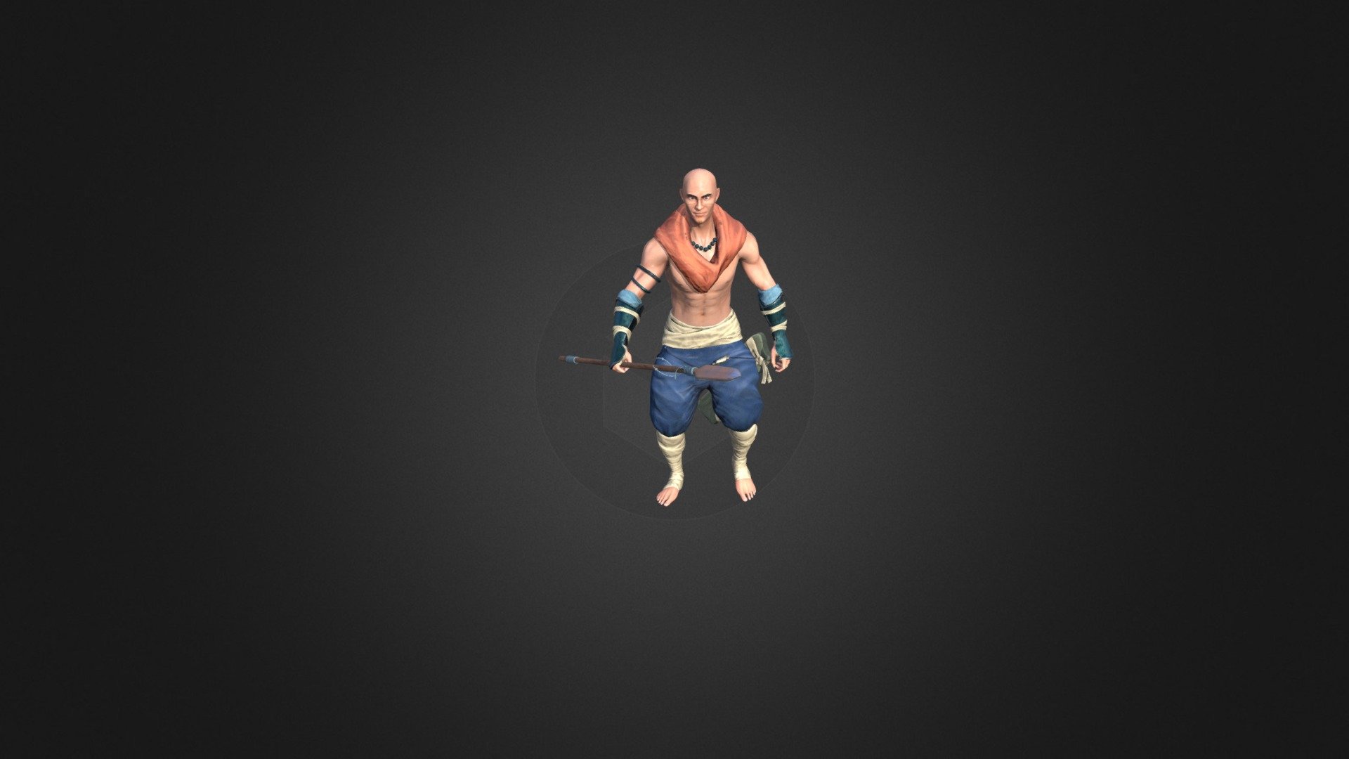 Warrior Monk - 3D model by SimuLANtion [61960e9] - Sketchfab