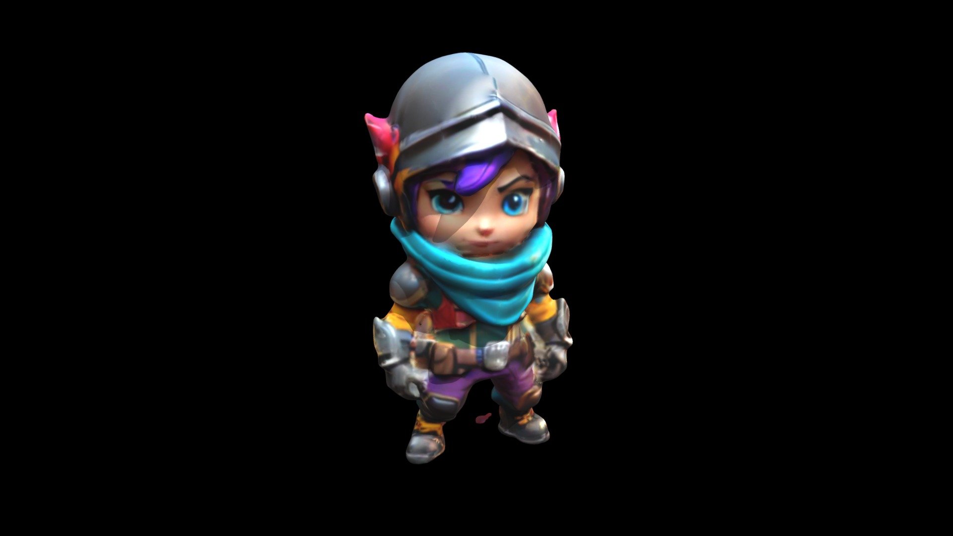 Brawlers Battle Royale The Aviator Girl - Download Free 3D model by ...