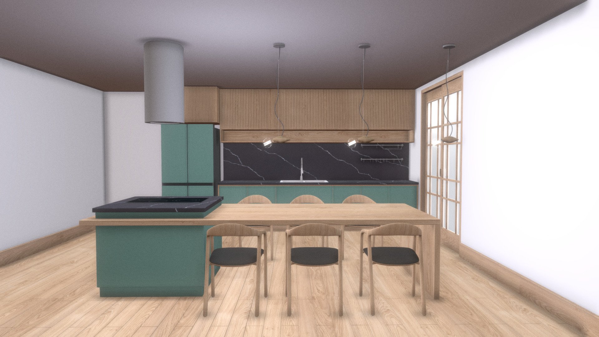 Kitchen Model - Download Free 3D model by MetaArt Design Studio ...
