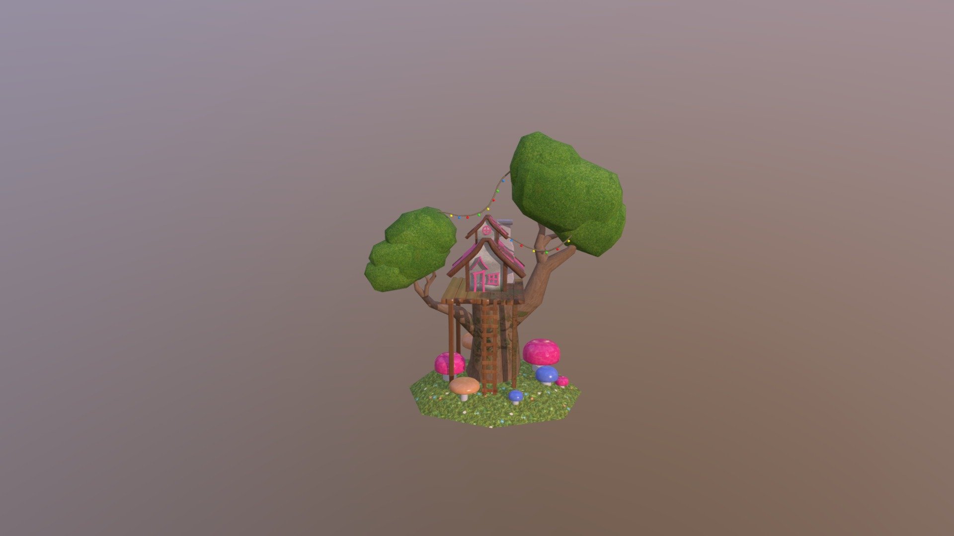 Fairy Treehouse - 3D model by anda.basuc [6199009] - Sketchfab