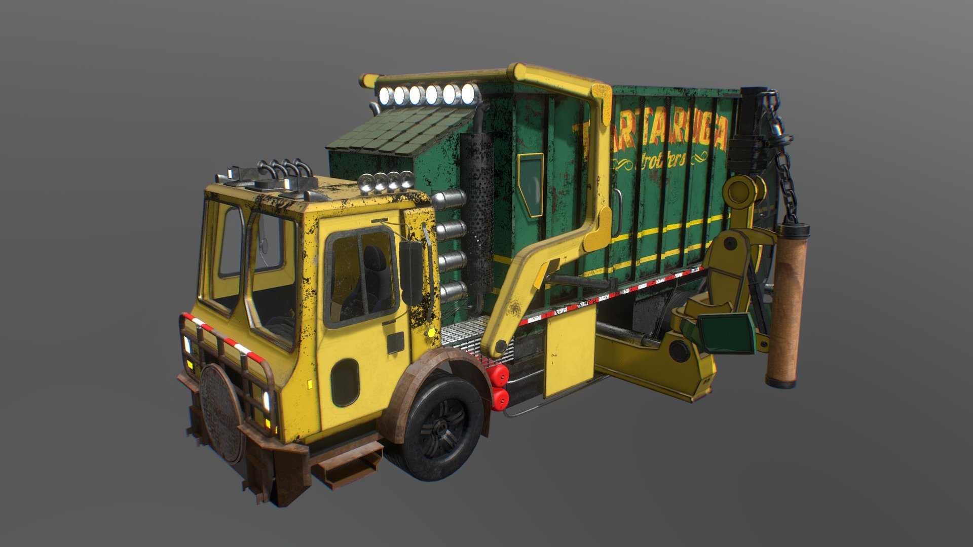 Tennage Mutant Ninja Turtles VAN - Buy Royalty Free 3D model by ...