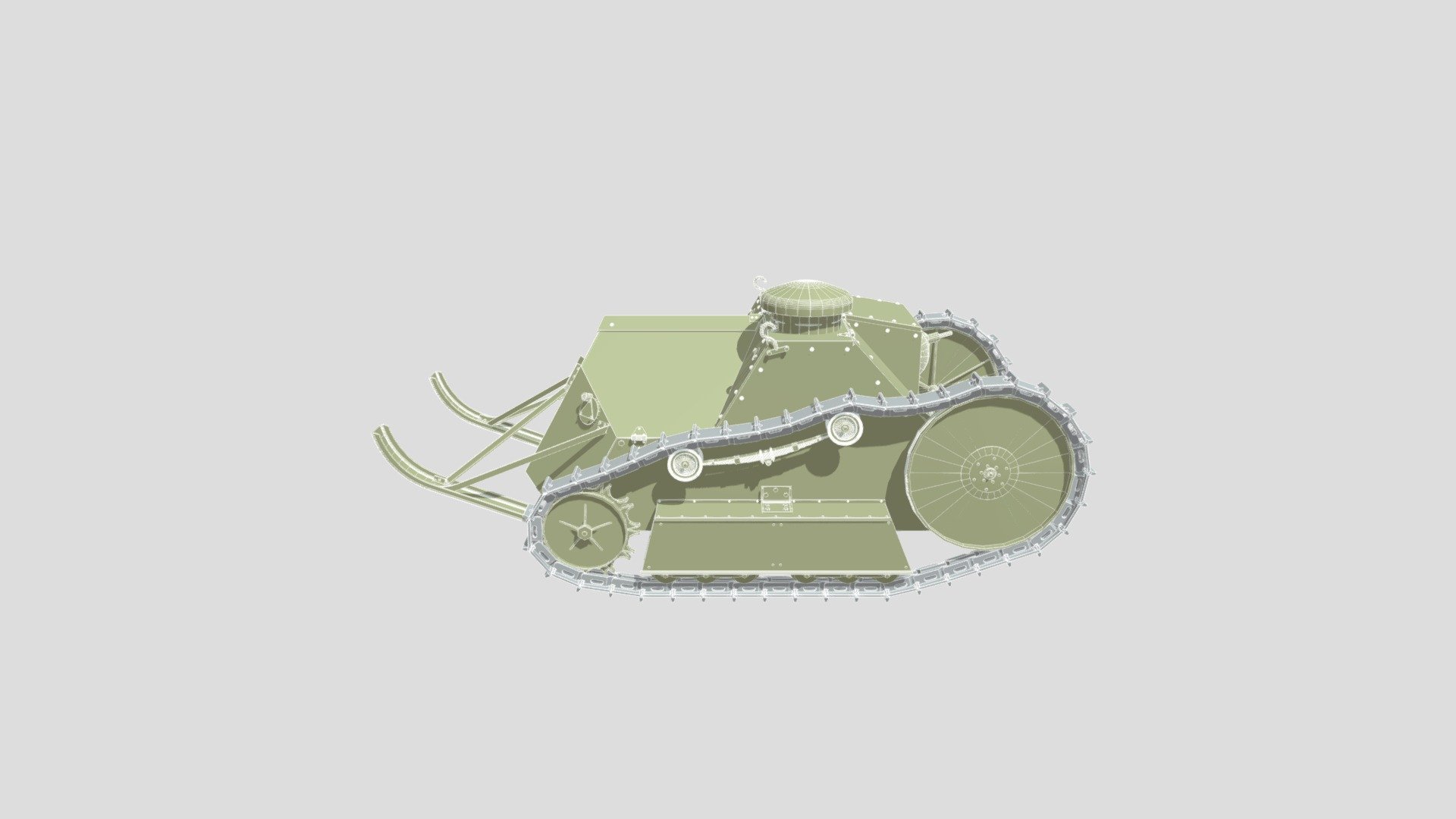 Tank ww1 Ford 3-Ton - Download Free 3D model by mudroljub [619c410 ...