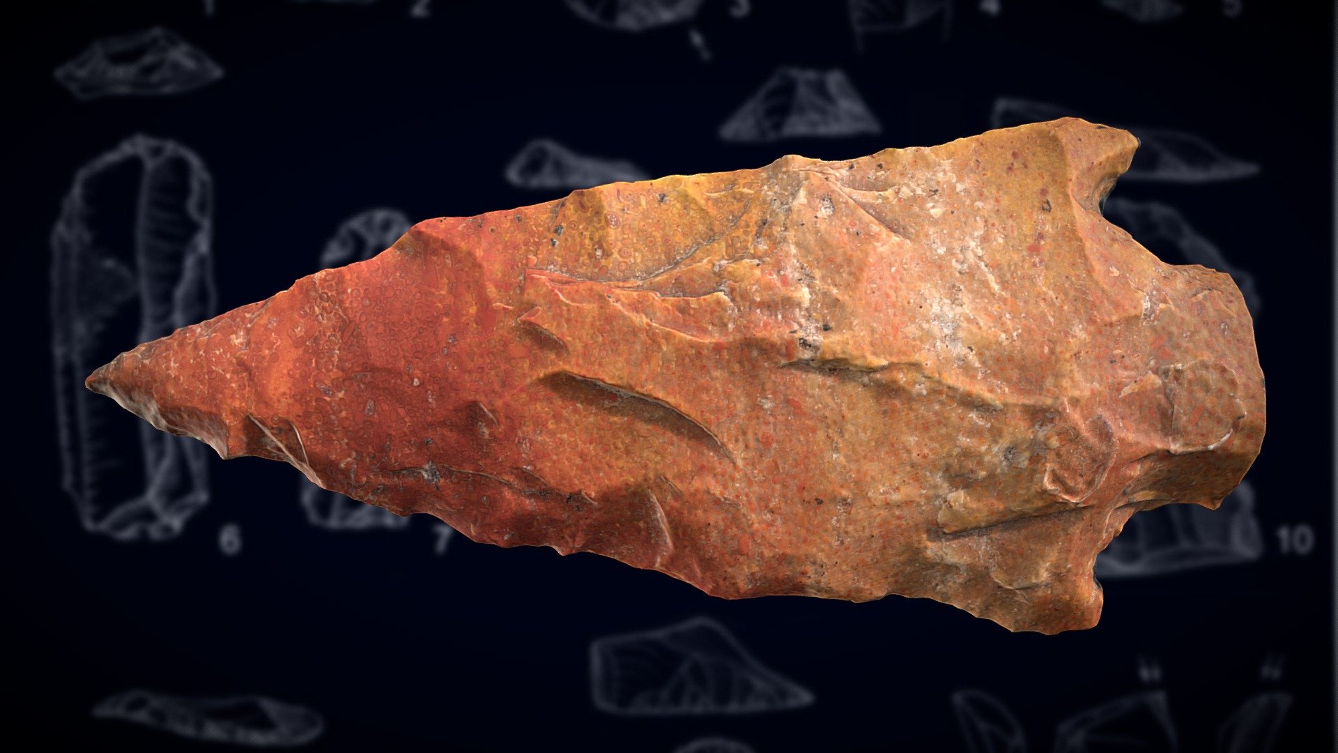 Kirk Stemmed-type Point - Download Free 3D model by Frank McMains ...
