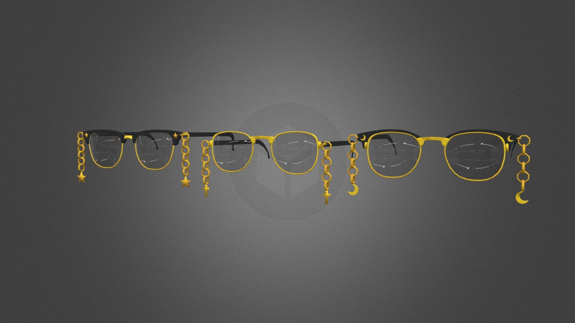 RTX Banz Customizable Glasses for VRChat - 3D model by Louiii [619edee ...