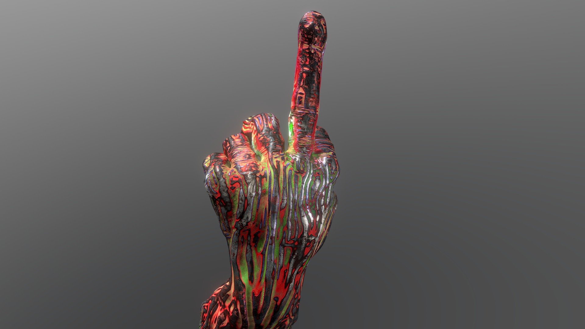 "middle" finger - 3D model by Thomas de Rijk (@Thomas.de.Rijk) [61a1224 ...