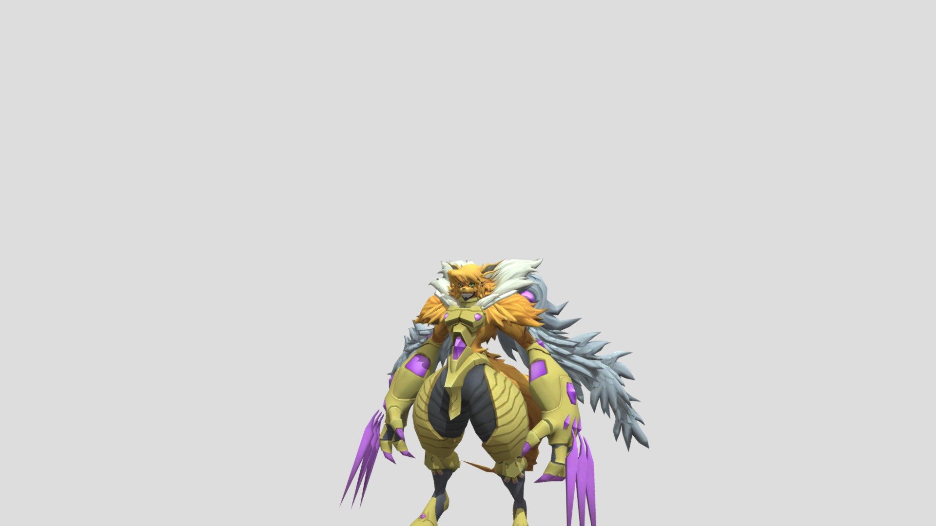 TheOnewithfur-Raguelmon (animated) - Download Free 3D model by ...