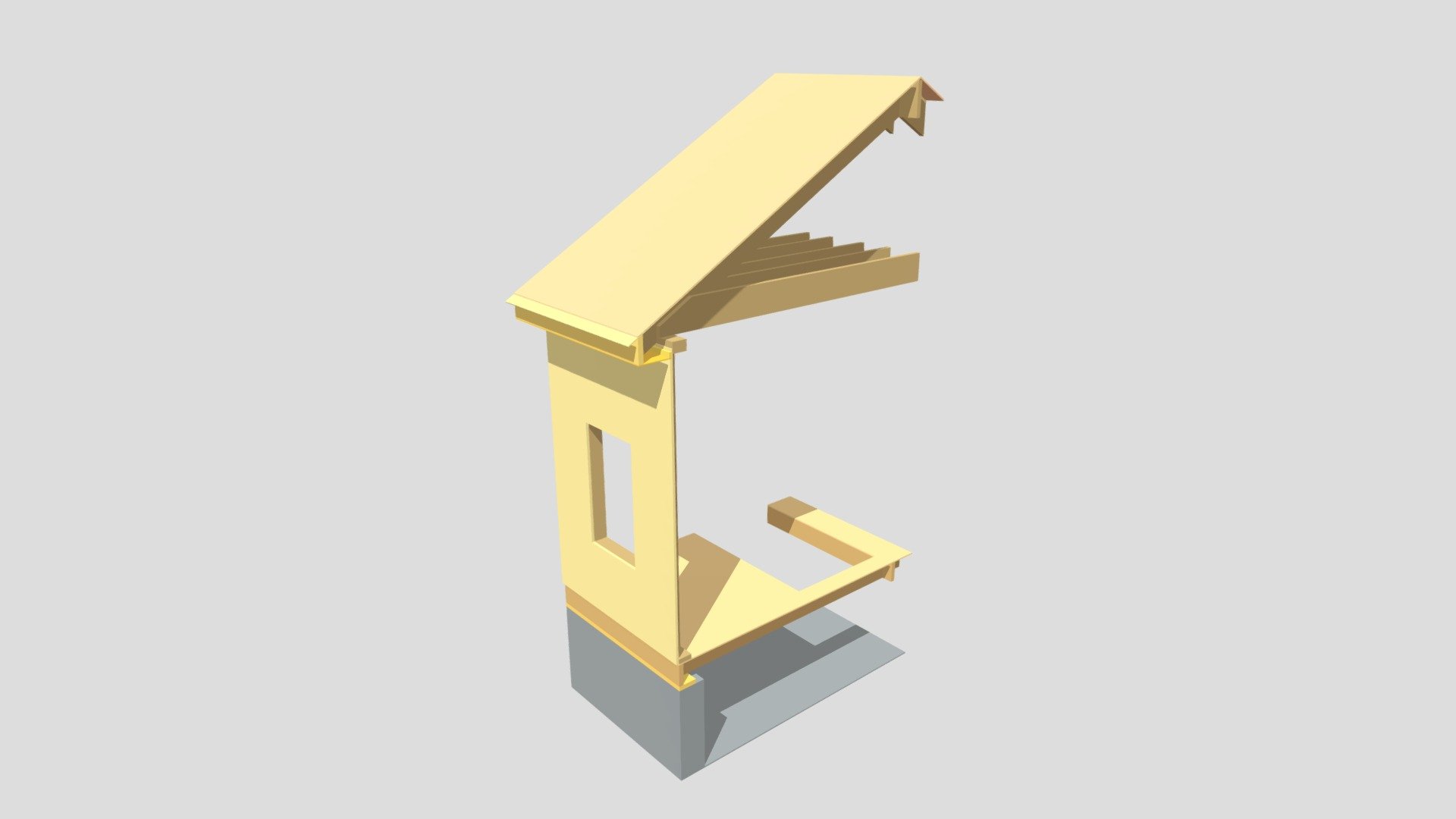 Wooden Frame - 3D model by DMVB [61a3939] - Sketchfab