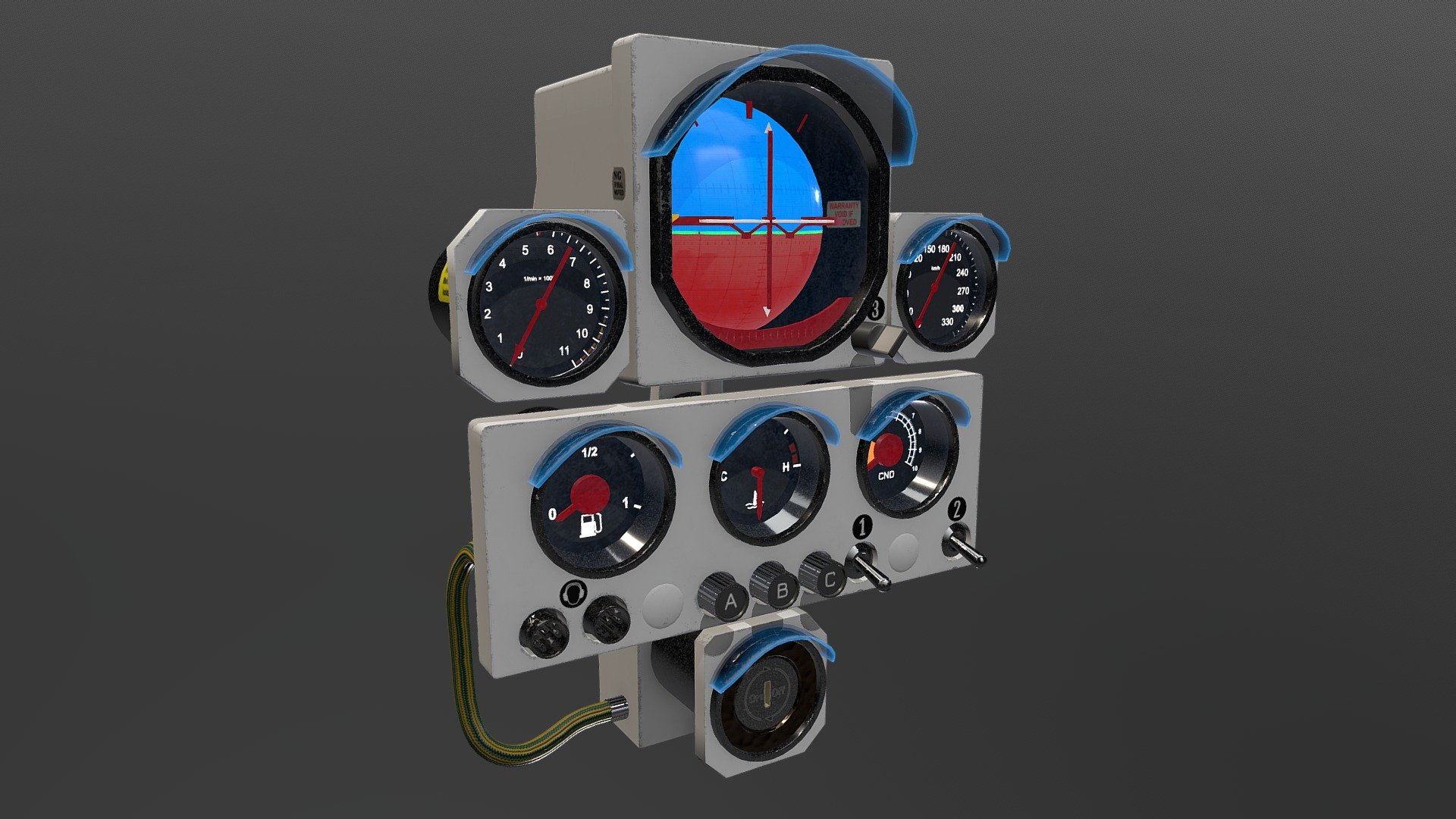 Analog Cockpit Device 05 - DIY FLYER - 3D model by Multipainkiller ...