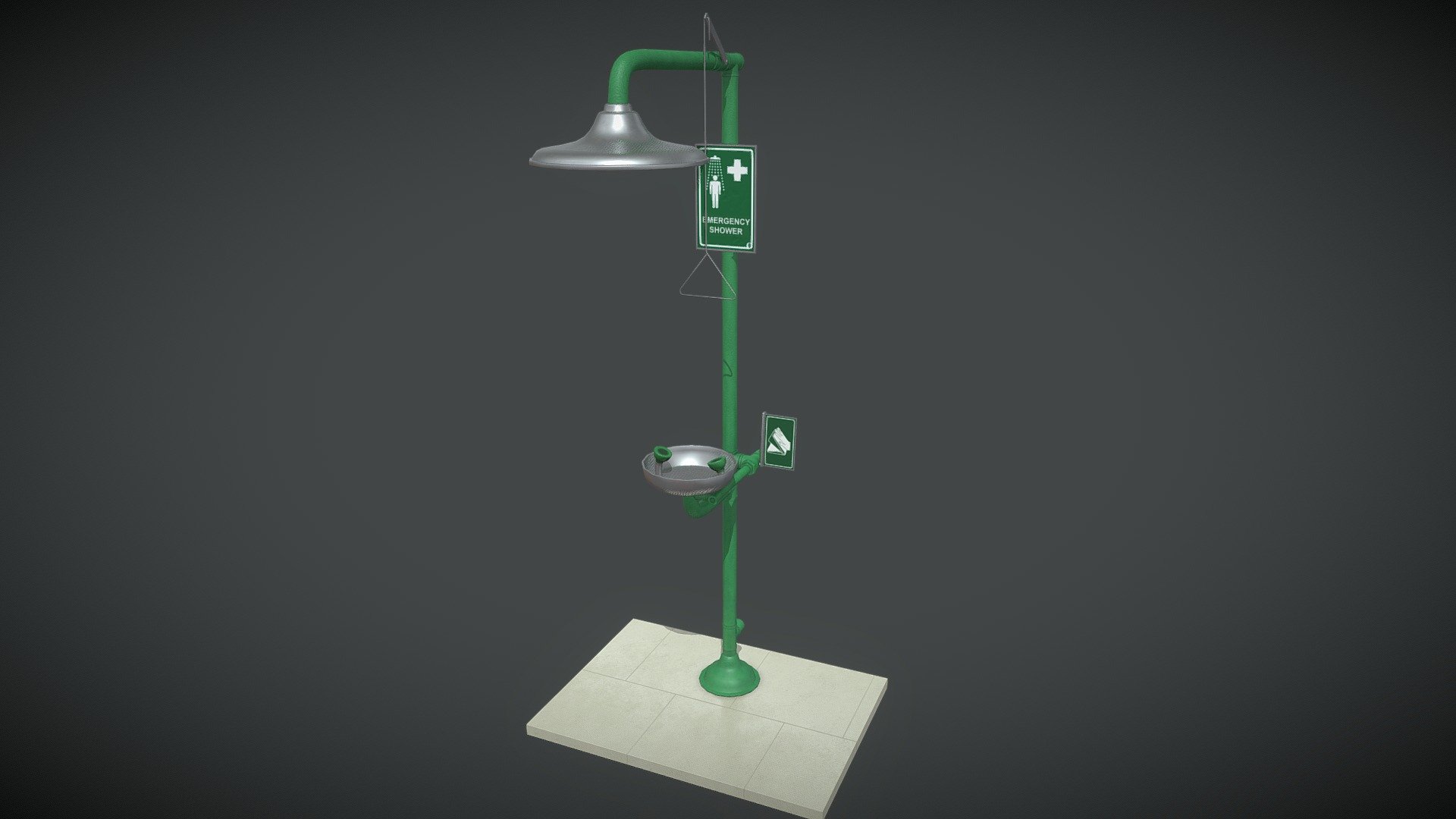 Emergency Shower with Eye Wash - Download Free 3D model by cesar.seidel ...