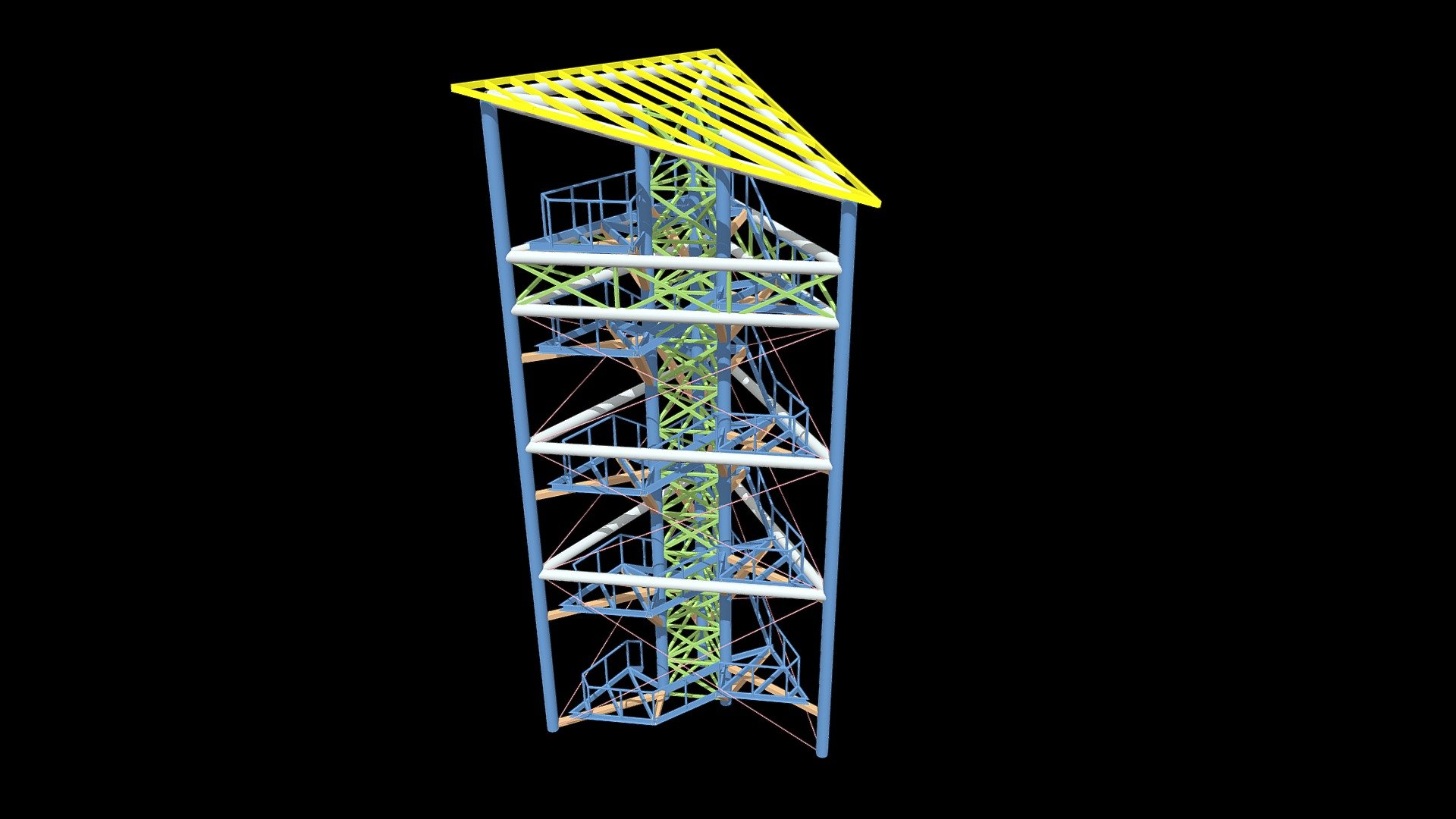 Observation tower - 3D model by dialogplus [61a5e2e] - Sketchfab