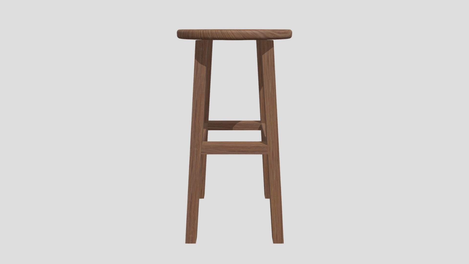 Wooden Stool - 3D model by Island T | 3D (@islandT3D) [61a87ec] - Sketchfab