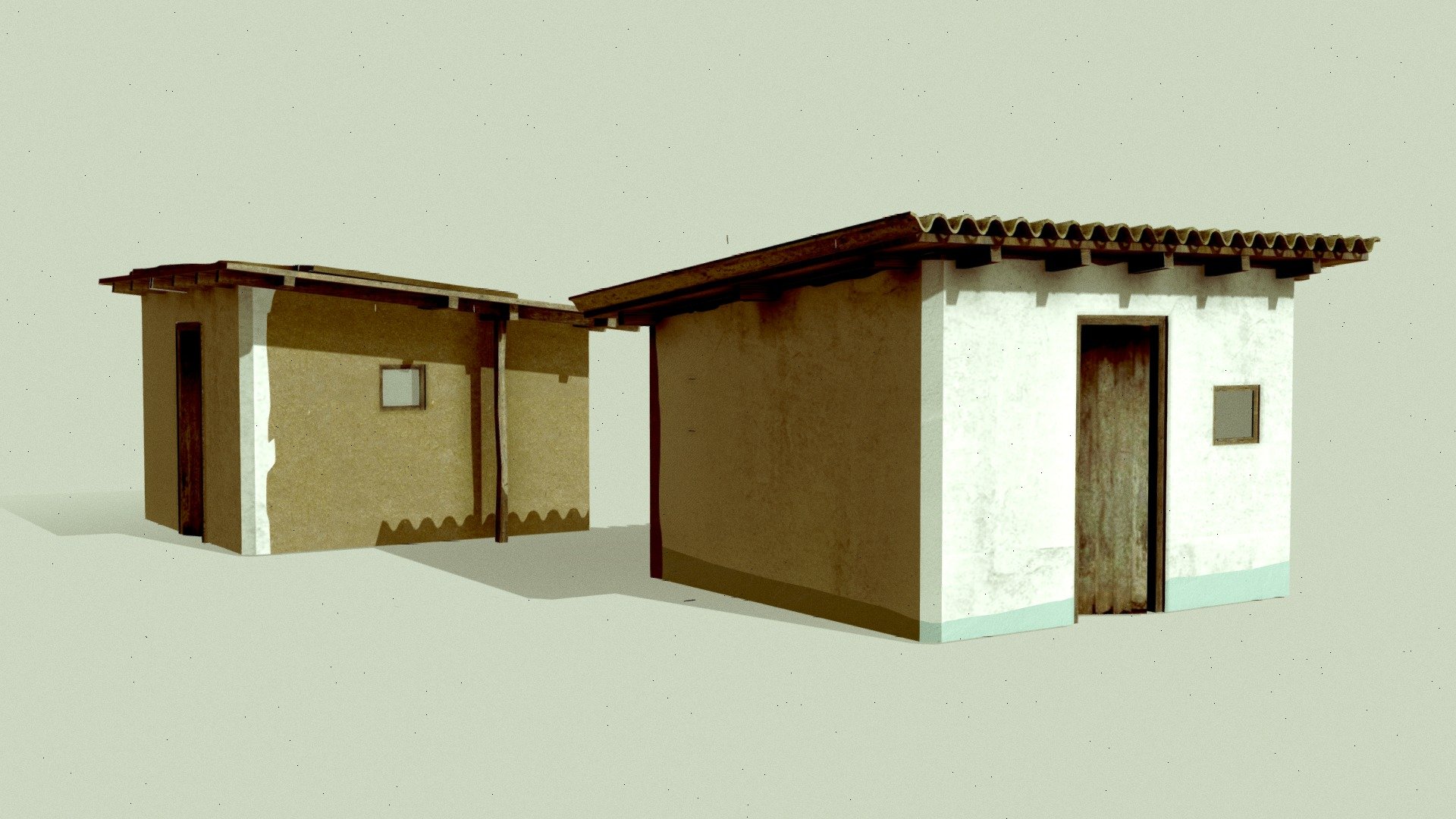 Primitive one-room houses - Buy Royalty Free 3D model by BALKAN ...