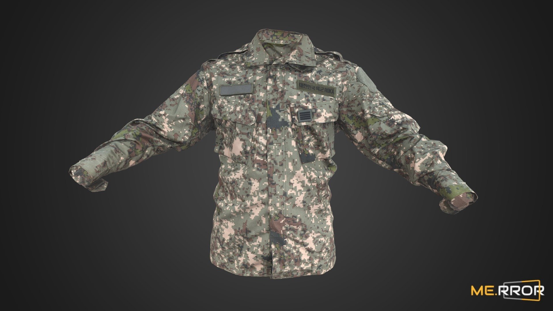 Koean military uniform top - Buy Royalty Free 3D model by ME.RROR ...