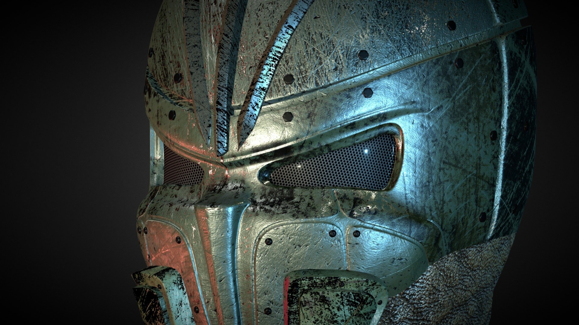 Metal Mask - 3D model by marlonbrad [61aa9f2] - Sketchfab