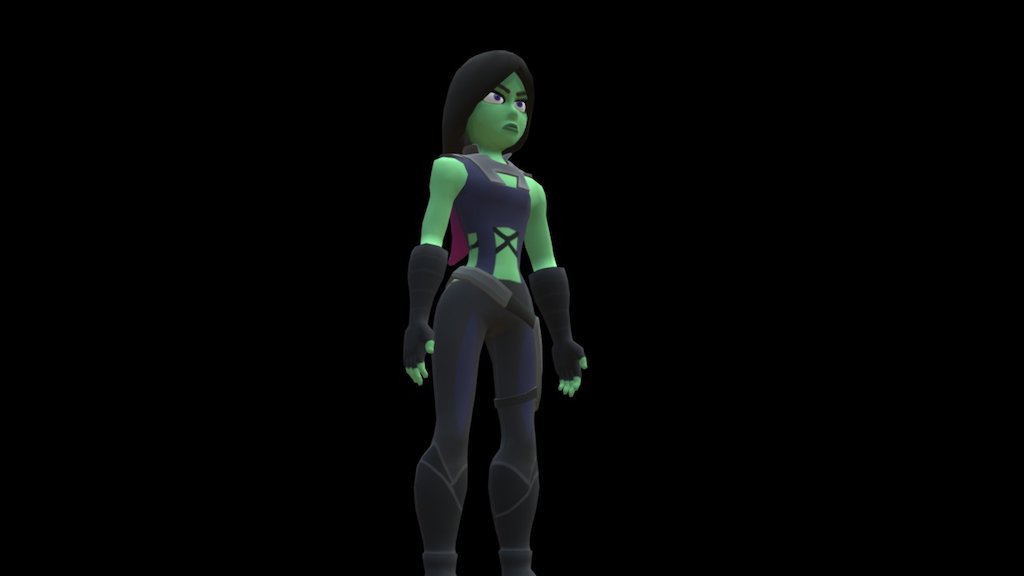 GotG Gamora (finished) - 3D model by emmn [61ab09f] - Sketchfab