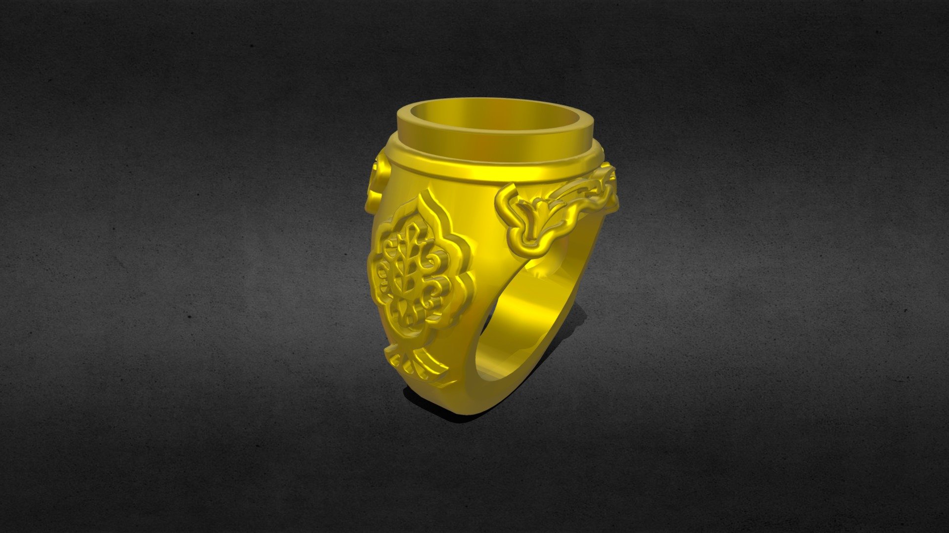 Men Ring With Gem - 3D model by ahmadmakhdom [61ab861] - Sketchfab