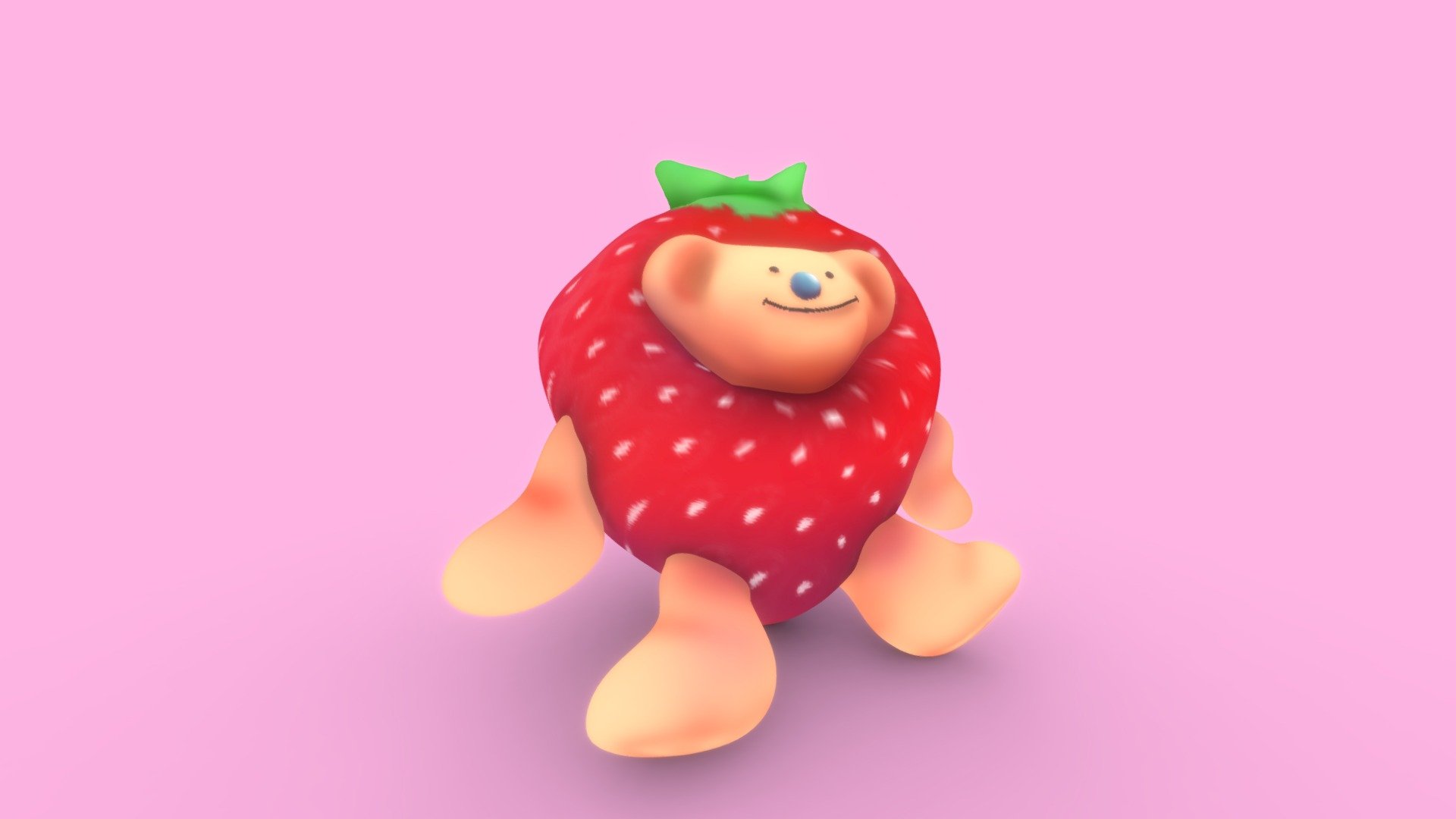 Strawbearry Plush (BEAR*) - Download Free 3D model by spiffatron ...